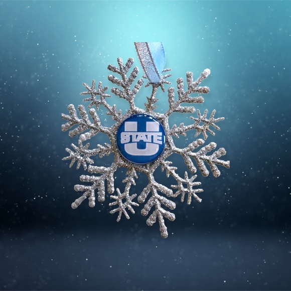 ZZs | Holiday | Utah Big Blue Glitter Snowflake New | Poshmark